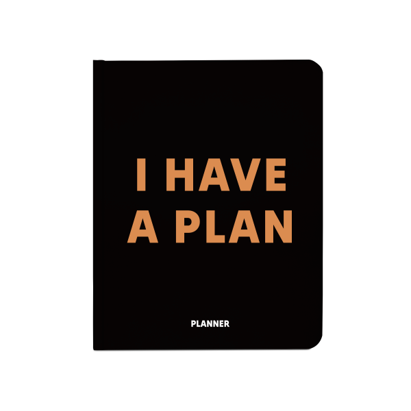 Планер «I HAVE A PLAN» чорний: Фото - ORNER