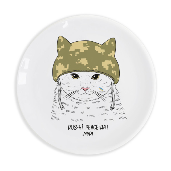 Тарілка та чашка ORNER «Кіт-захисник»: Фото - ORNER